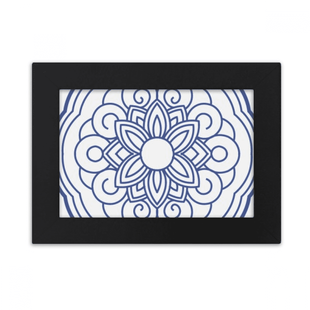 China Chinese Blue Flower Pattern Desktop Photo Frame Ornaments Picture ...
