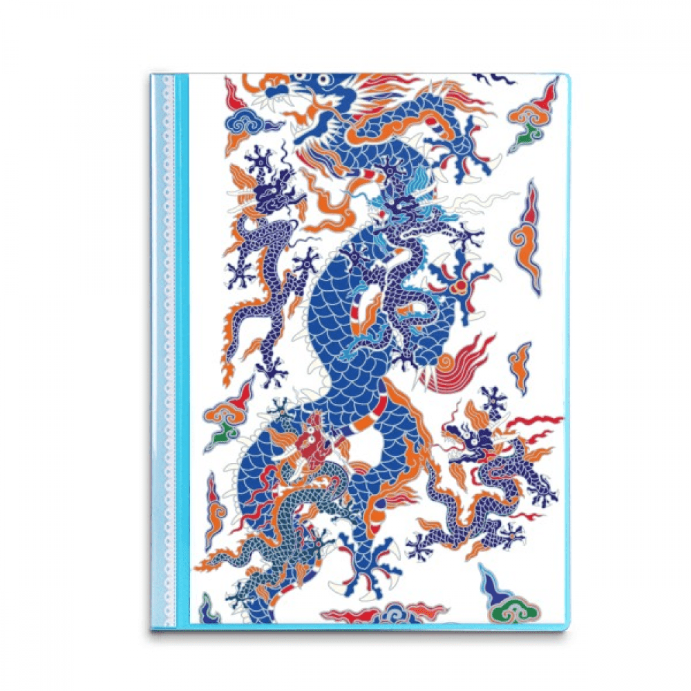 China Chinese Dragon Cloud Pattern Book Sheet Protectors Portfolio ...