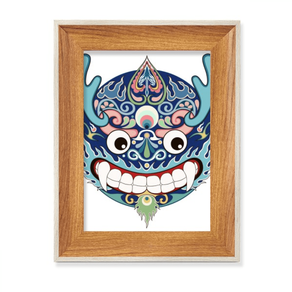 China Chinese Dragon Head Traditional Pattern Desktop Wooden Photo ...