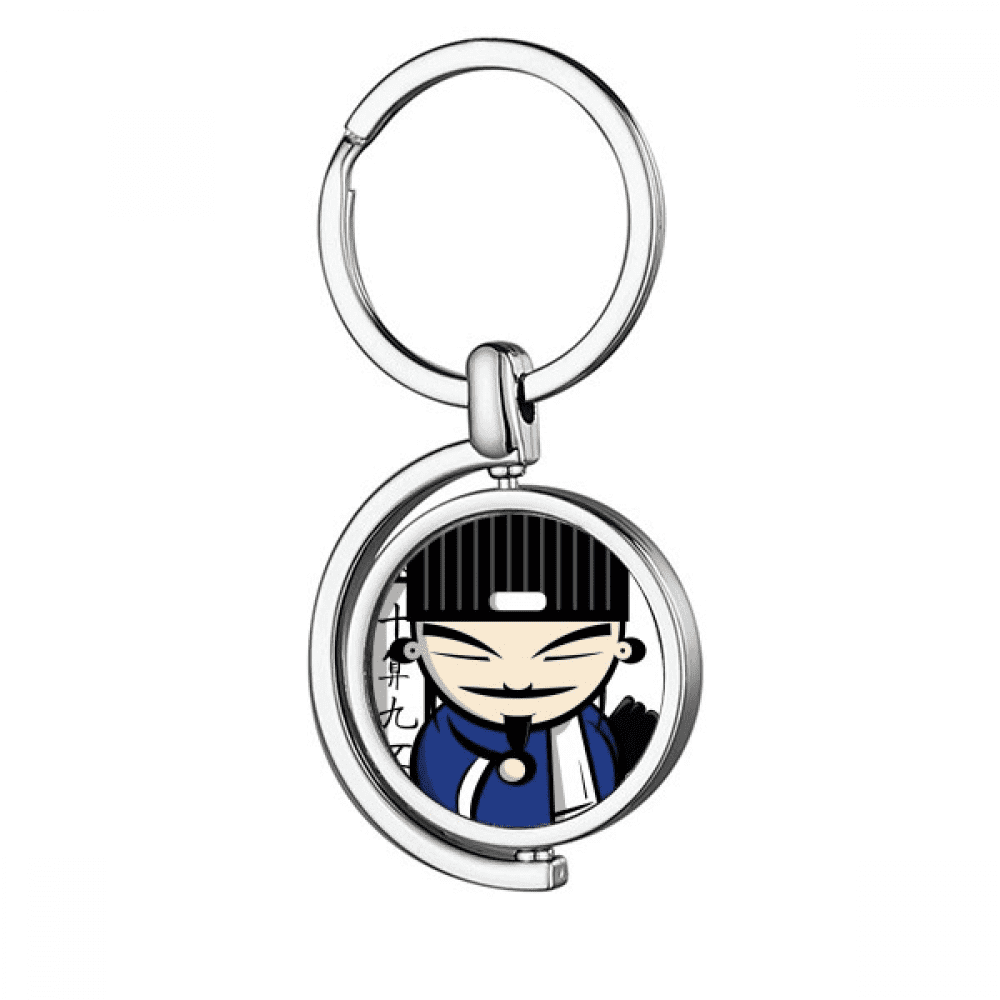 China Chinese Masterpiece Drawing Rotating Keychain Metal Keyring ...