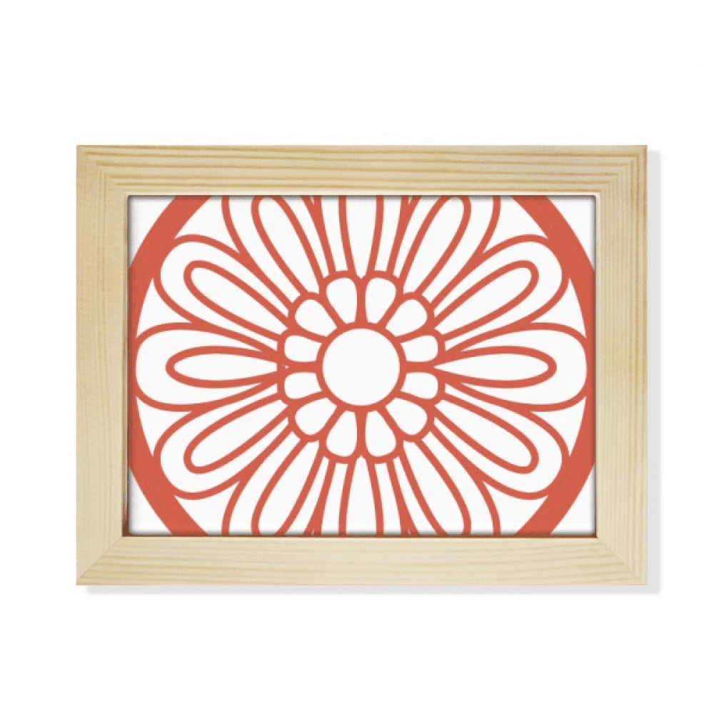 China Chinese Red Flower Traditional Pattern Desktop Photo Frame ...