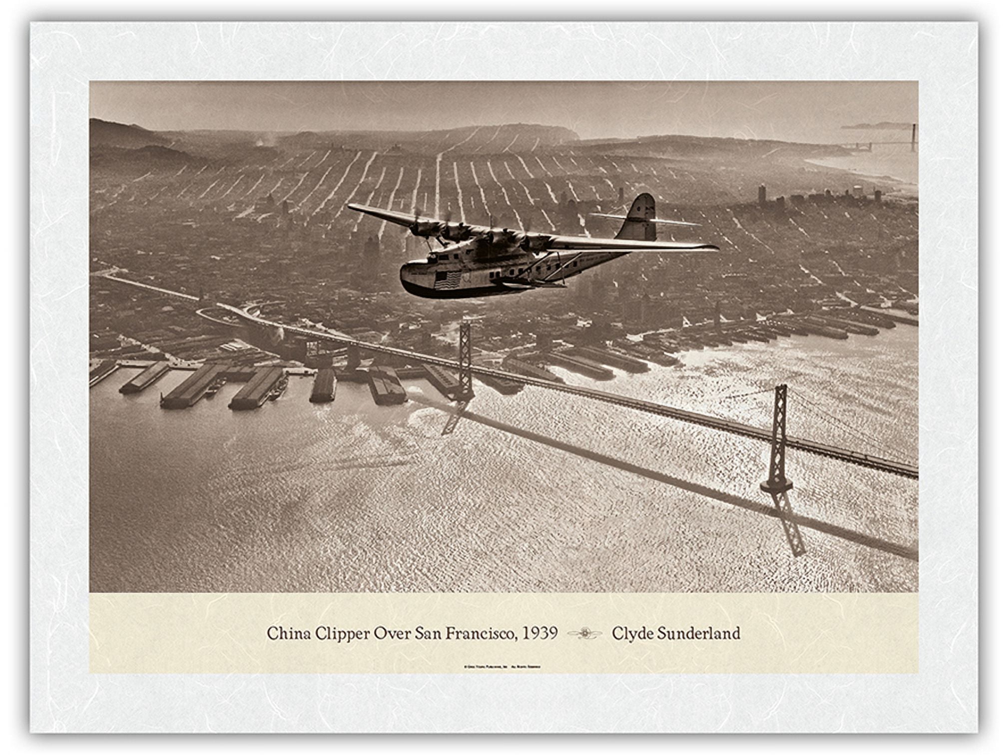 China Clipper (Martin M-130) - Over San Francisco 1939 - Pan American ...