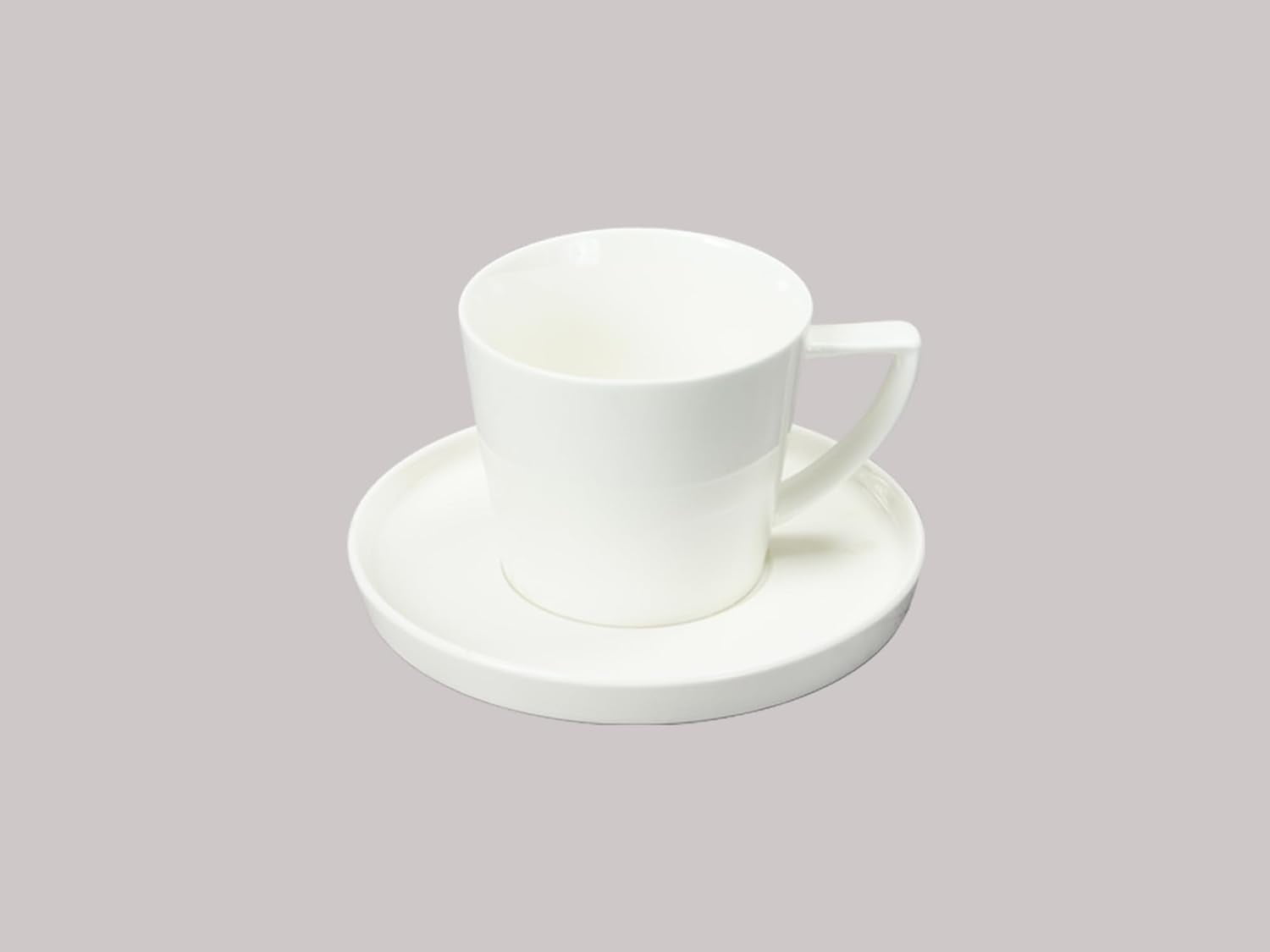 China Cone Shape Commericial Grade Dinnerware Espresso Cup & Saucer Set ...