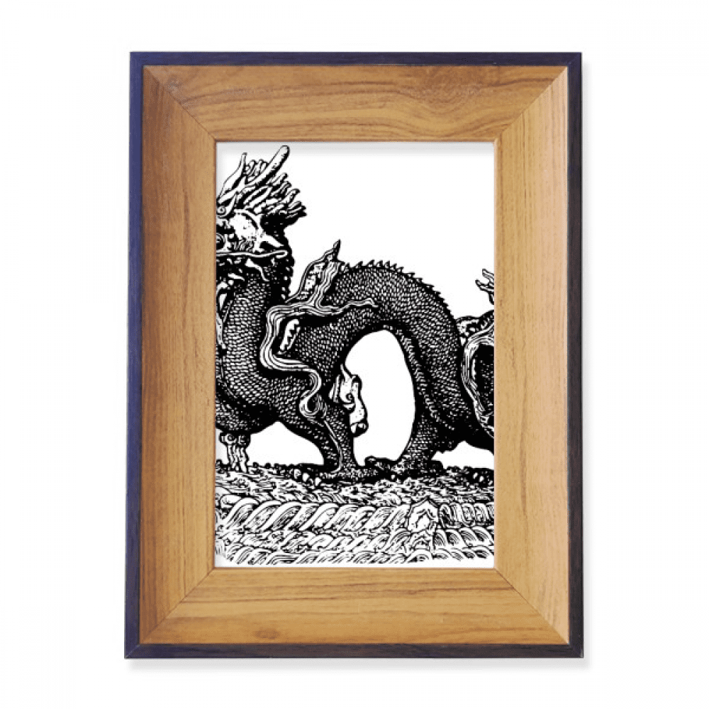 China Culture Qing Dynasty Line Drawing Photo Frame Exhibition Display ...
