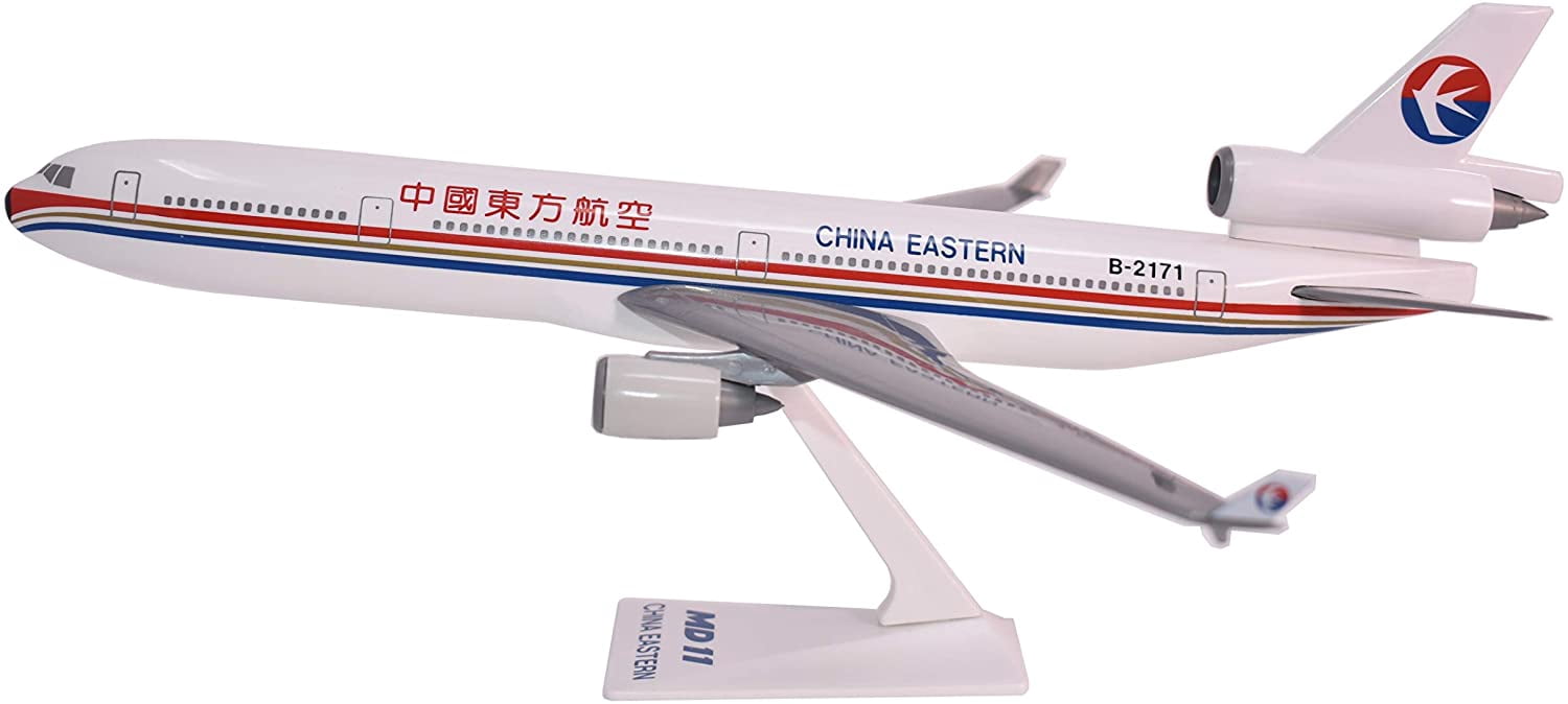 China Eastern Md 11 Airplane Miniature Model Plastic Snap Fit 1 200