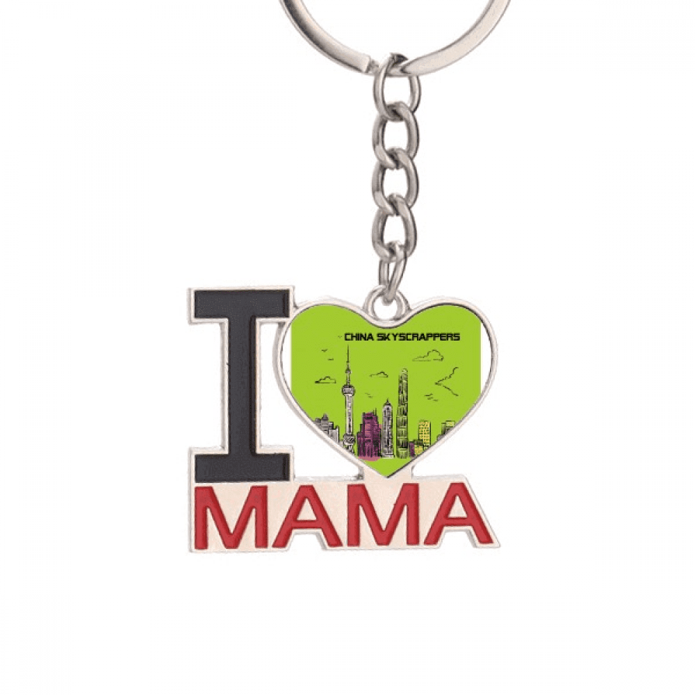 China Famous Building Skyscraper Keychain Metal Keyring Holder Love ...