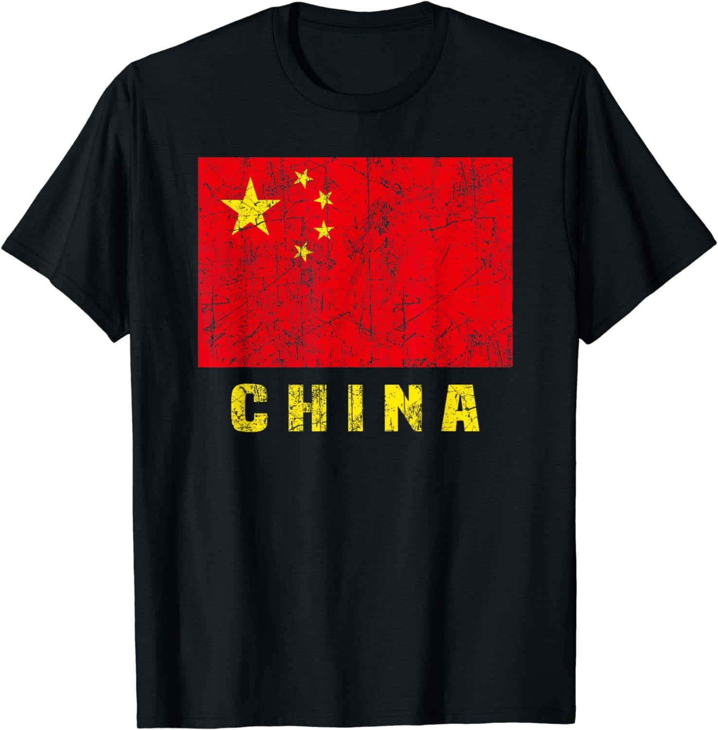 China Flag Chinese National Symbol Patriotic Men Women T-Shirt ...