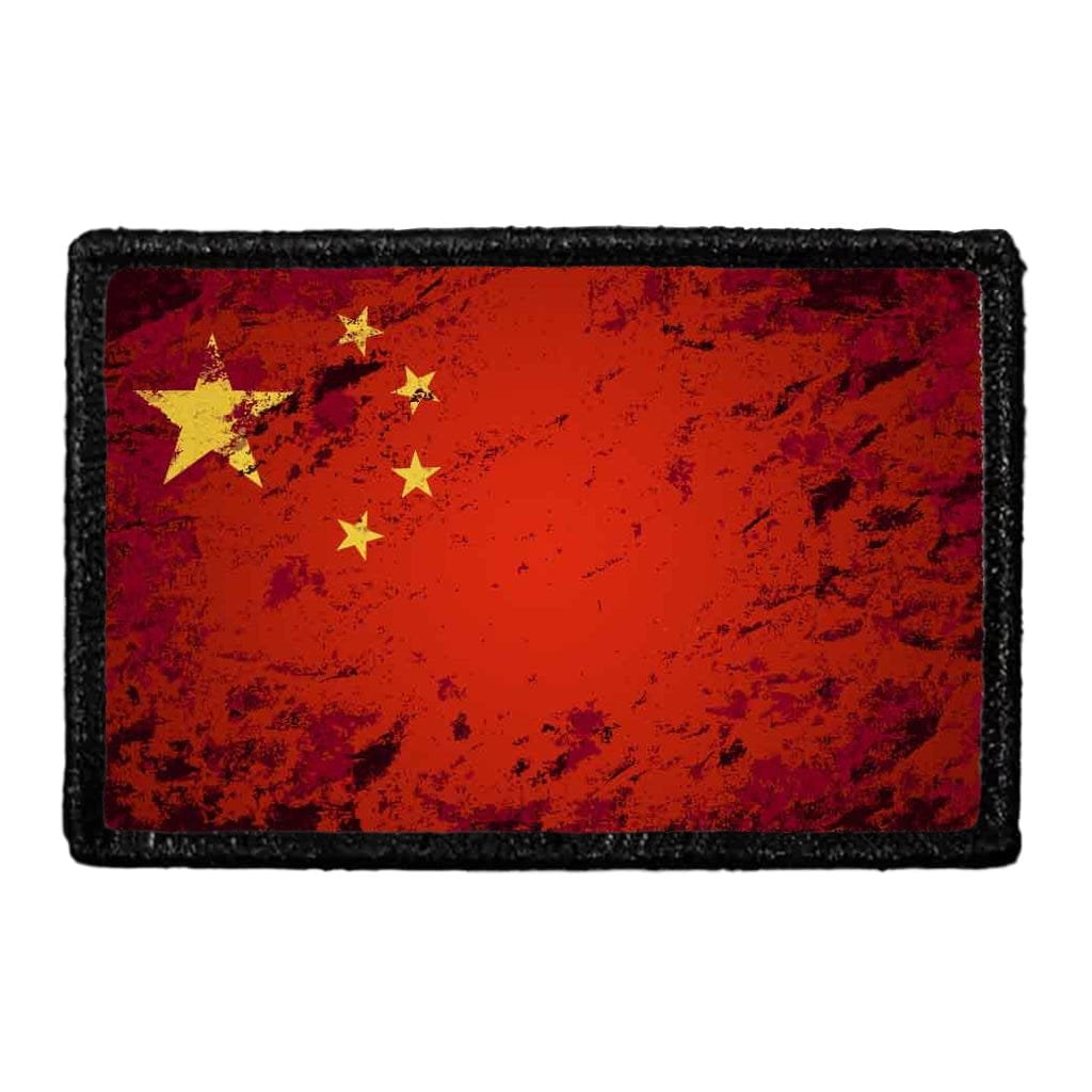 China Flag - Color - Distressed - Removable Patch - Walmart.com