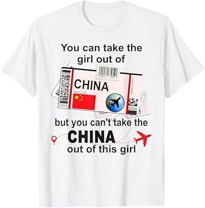 China Girl - China Boarding Pass - China T-Shirt - Walmart.com