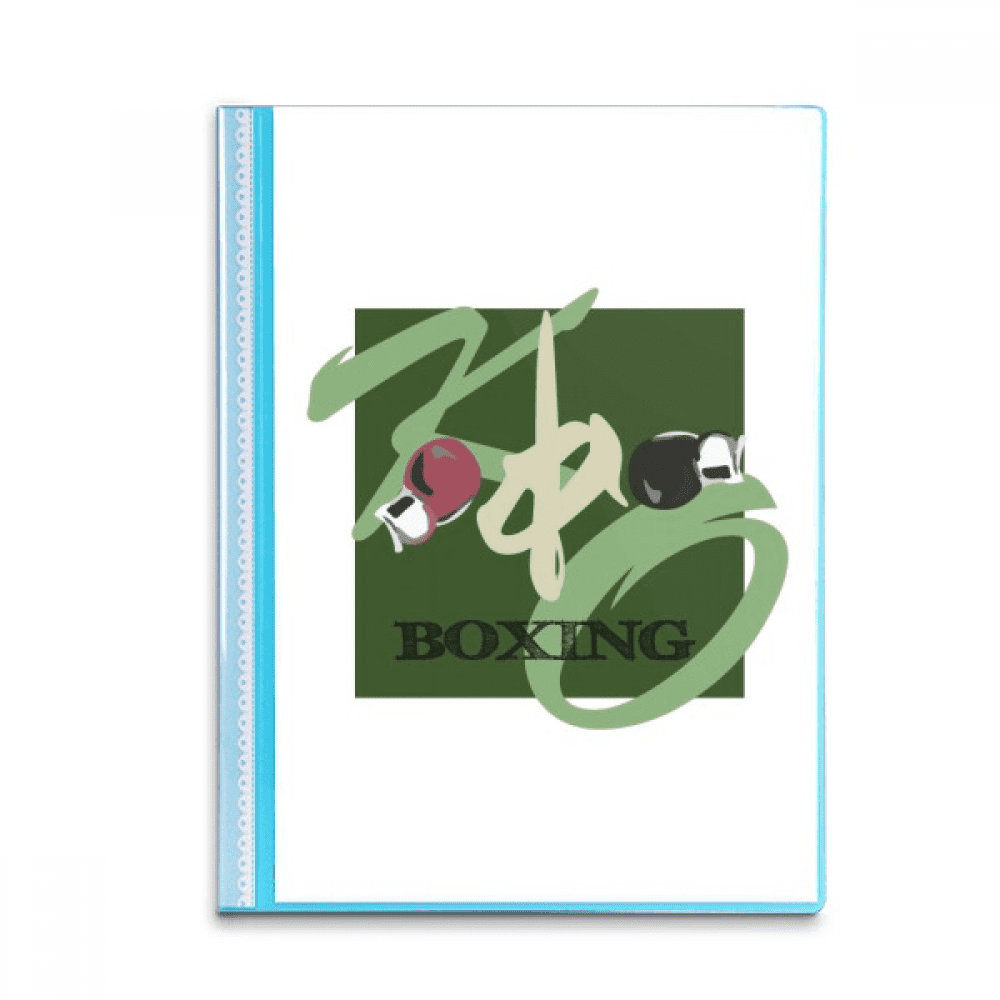 China Gym Boxing KO Art Deco Fashion Book Sheet Protectors Portfolio ...