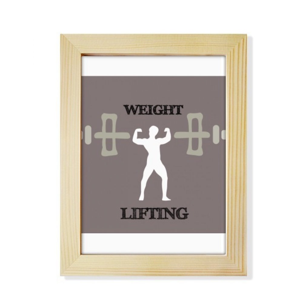 China Gym Lifting Heavy Barbell Desktop Adorn Photo Frame Display Art ...