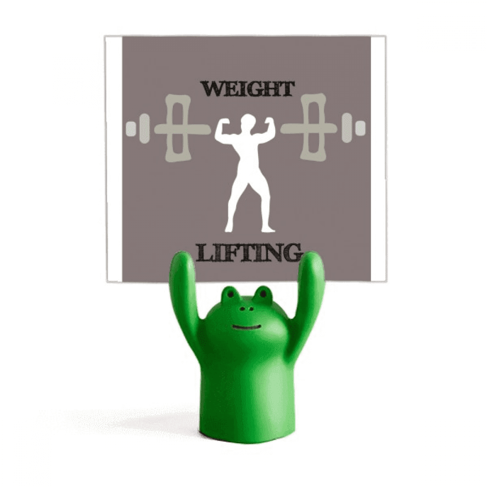 China Gym Lifting Heavy Barbell Memo Holder Cartoon Animal Frog Stand ...