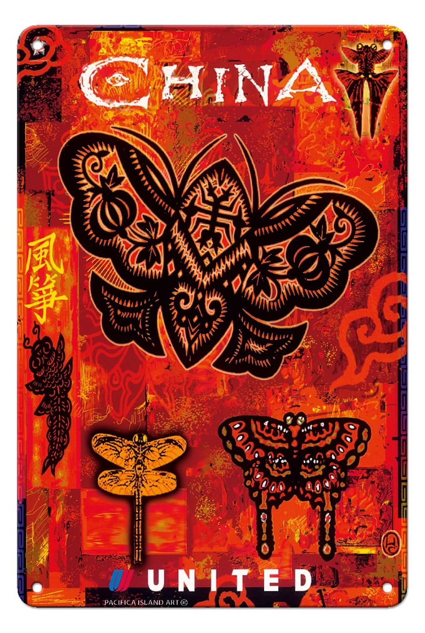 China - Kites in the Shape of Dragonflies and Butterflies - United Air ...