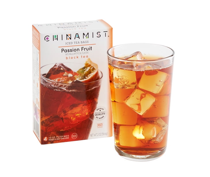 China Mist Naturally Flavored Passion Fruit Iced Tea Bags, 4-Count Box ...