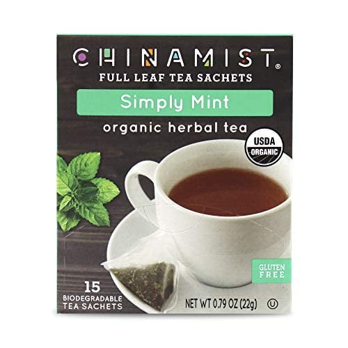 China Mist - Simply Mint Herbal Full Leaf Tea Sachet, 15 Count Box ...