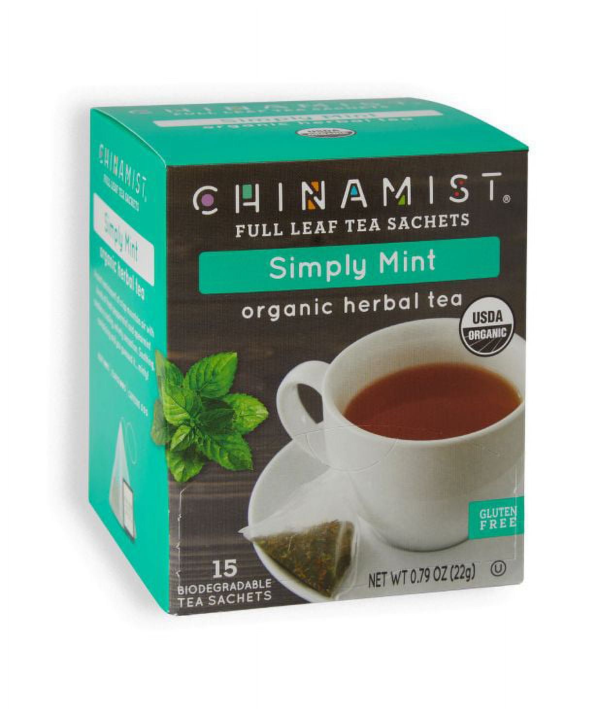 China Mist - Simply Mint Herbal Full Leaf Tea Sachet Biodegradable and ...