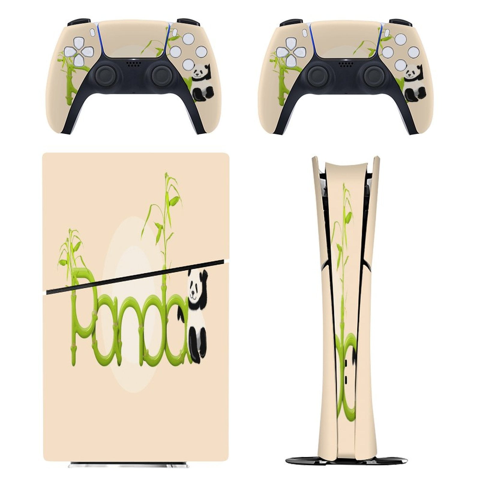 China, Panda, Bamboo PS5/PS5 Slim Digital Disc Skin Sticker For Console ...
