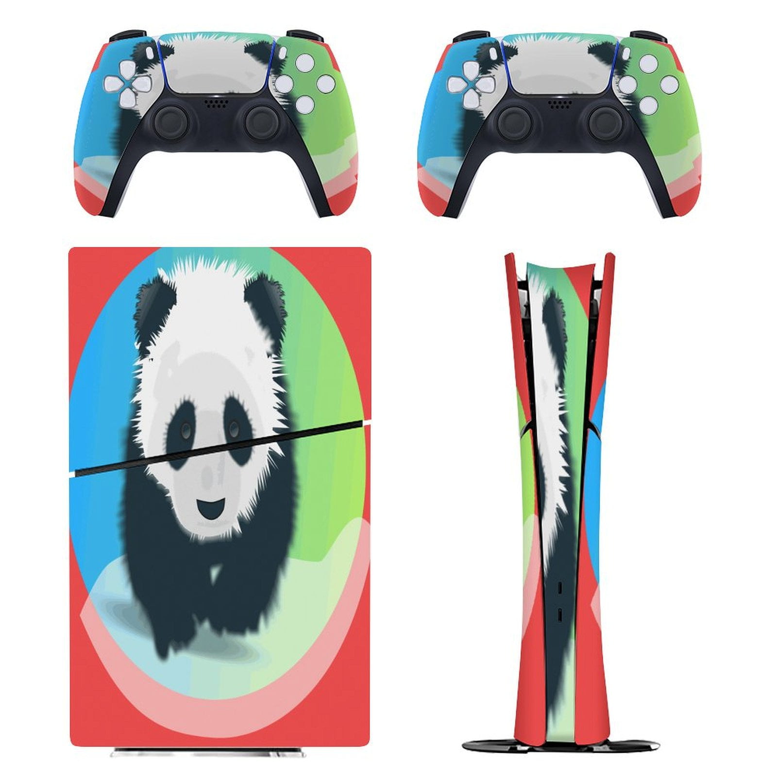 China, Panda Pattern PS5/PS5 Slim Digital Disc Skin Sticker For Console ...