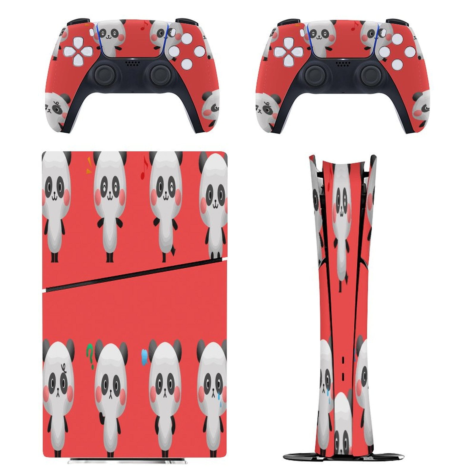 China, Panda Pattern PS5/PS5 Slim Digital Disc Skin Sticker For Console ...
