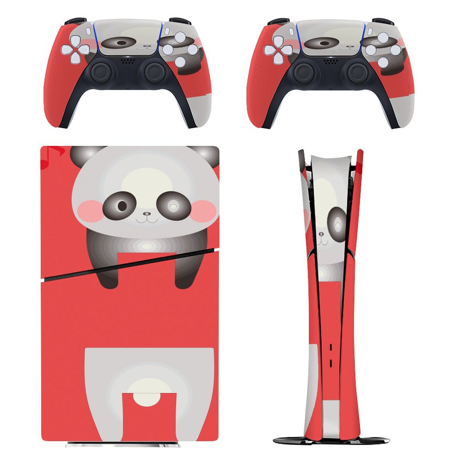 China, Panda Pattern PS5/PS5 Slim Digital Disc Skin Sticker For Console ...