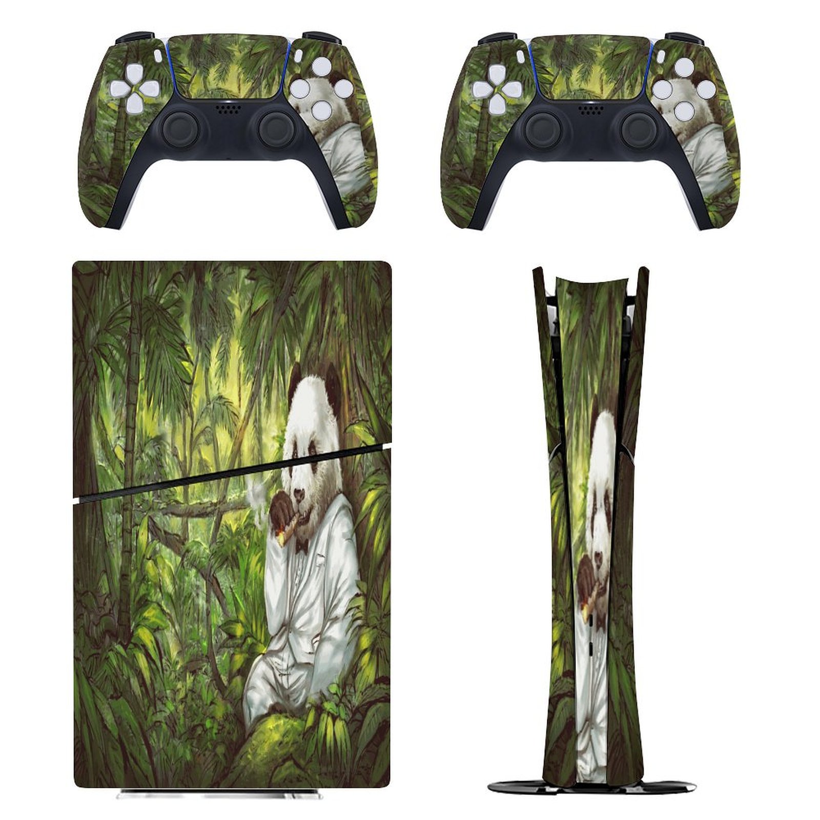 China, Panda, Suit, Animation PS5/PS5 Slim Digital Disc Skin Sticker ...
