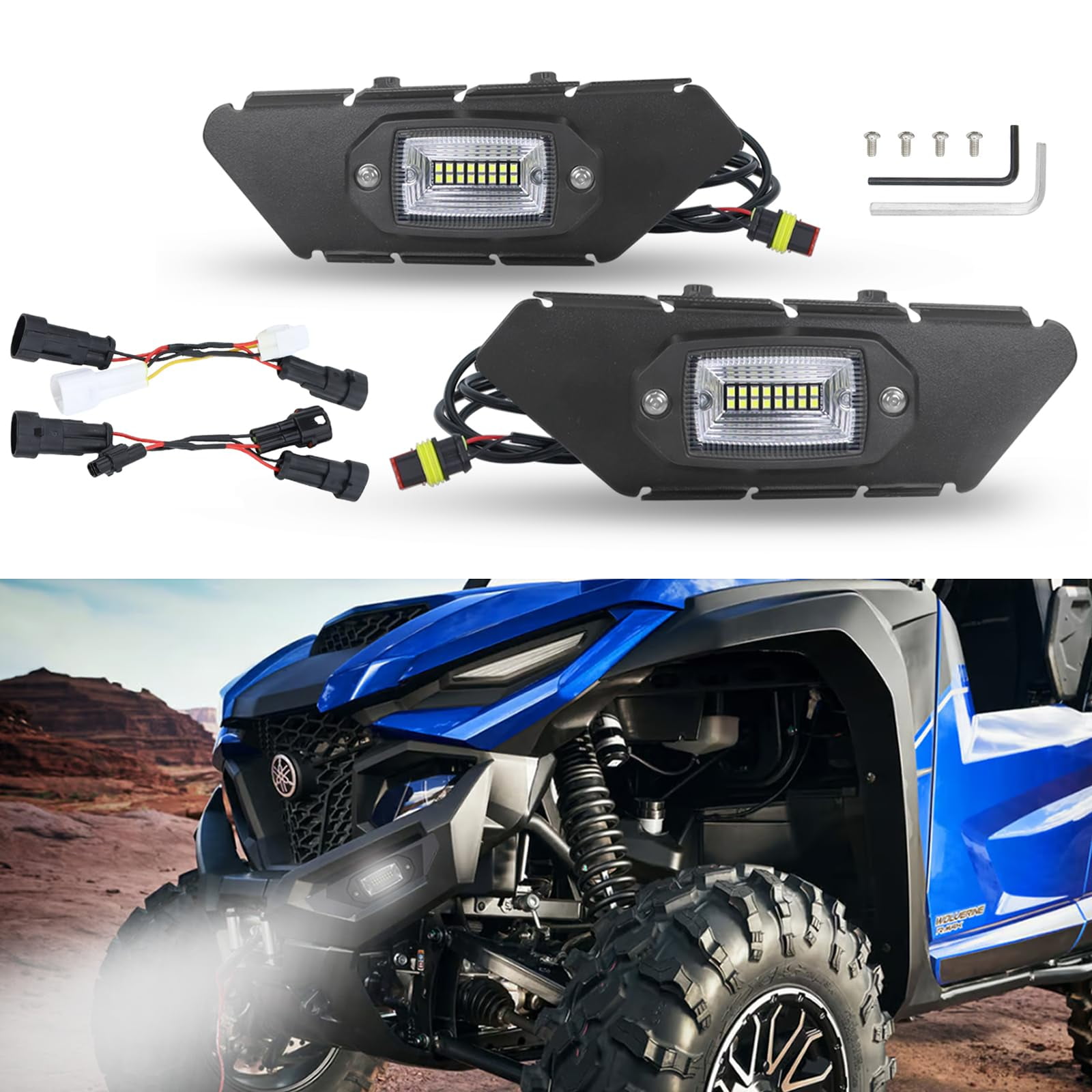 From China Qagea Hood Scoop Light Fit for Yamaha RMAX 1000, Front LED ...