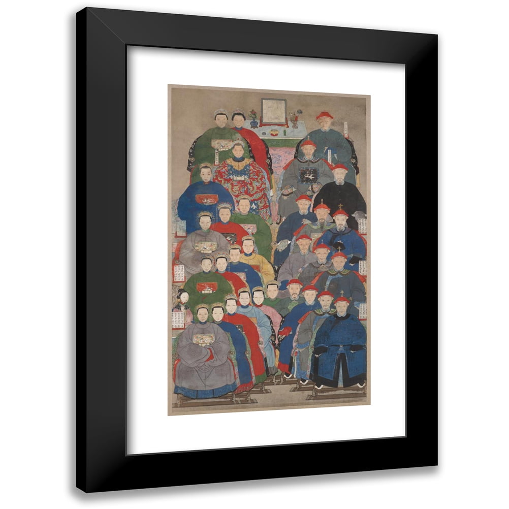 China, Qing dynasty 10x14 Black Modern Framed Museum Art Print Titled ...