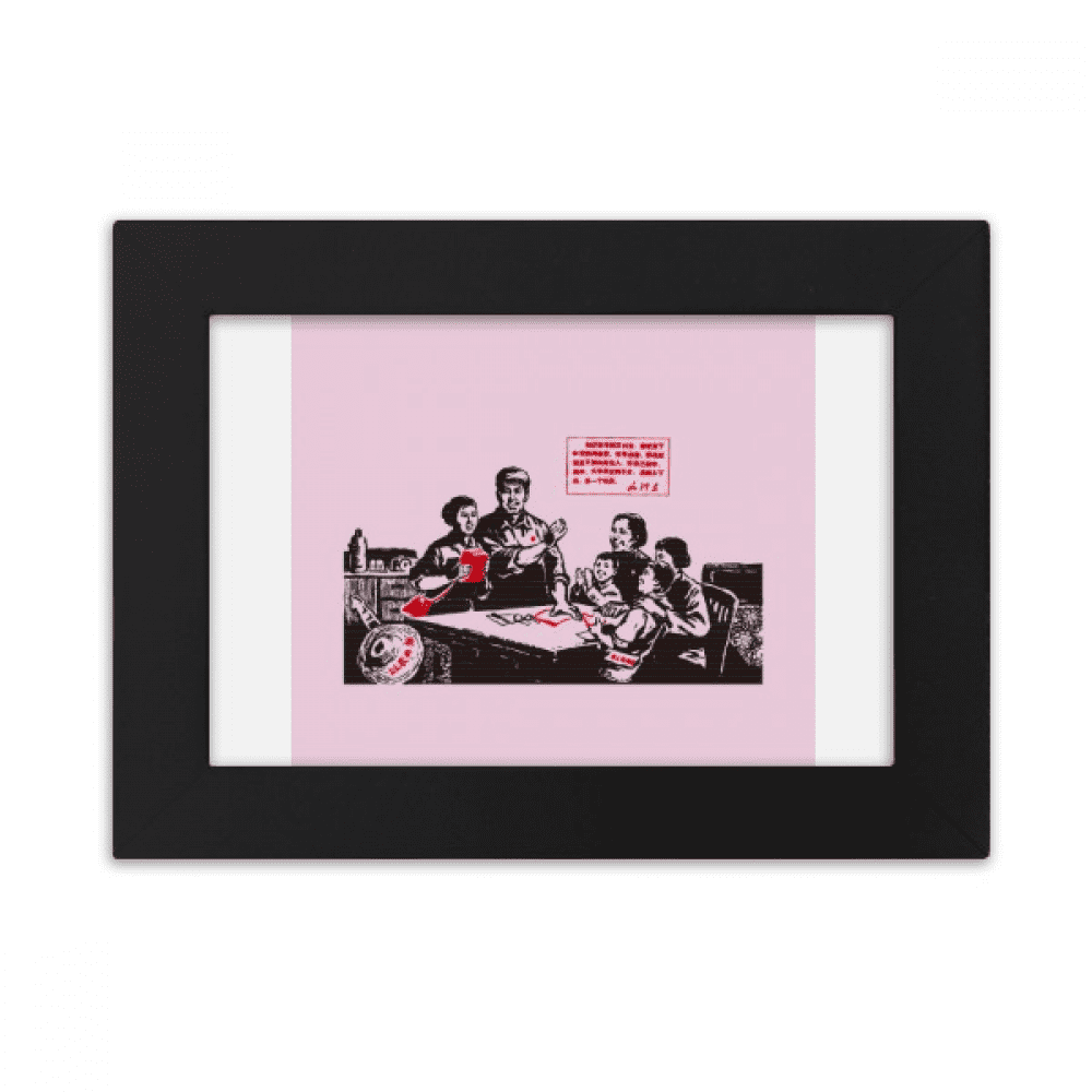 China Red Education Propaganda Professor Desktop Photo Frame Ornaments ...