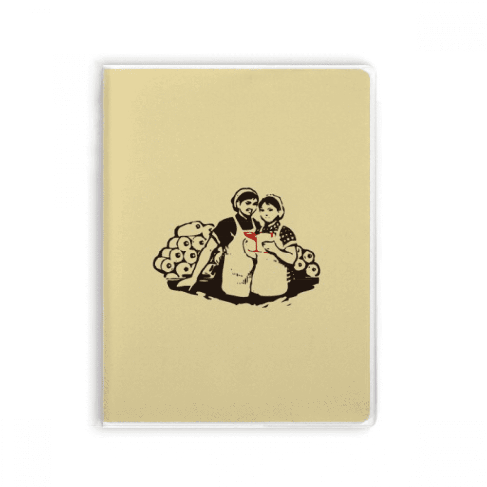 China Red Educational Promotional Textile Notebook Gum Cover Diary Soft ...