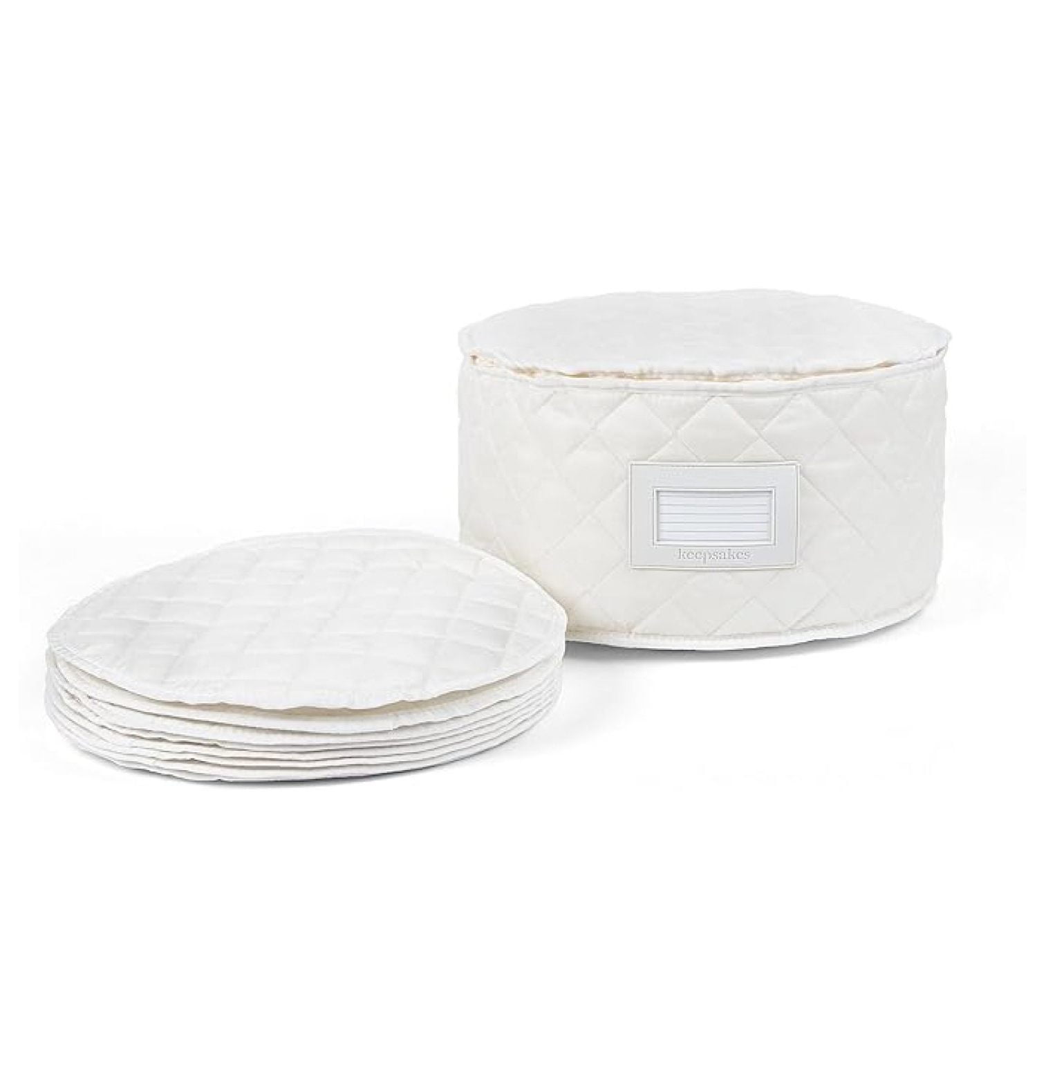 China Storage Box with ID Window - Padded Dish Storage Case - 12 ...