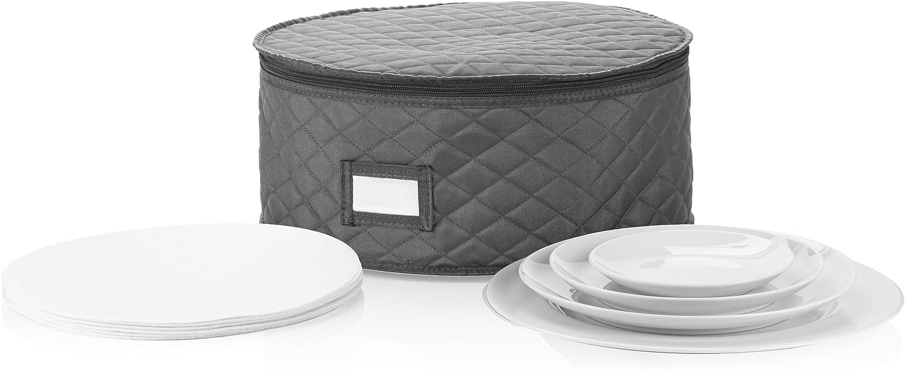 China Storage Container for Big Dinner Plate - 14" W x 7" H - Includes ...
