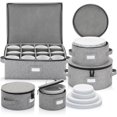 China Storage Set for Plates, Cups and Mugs - 5 pc set Hard Shell ...