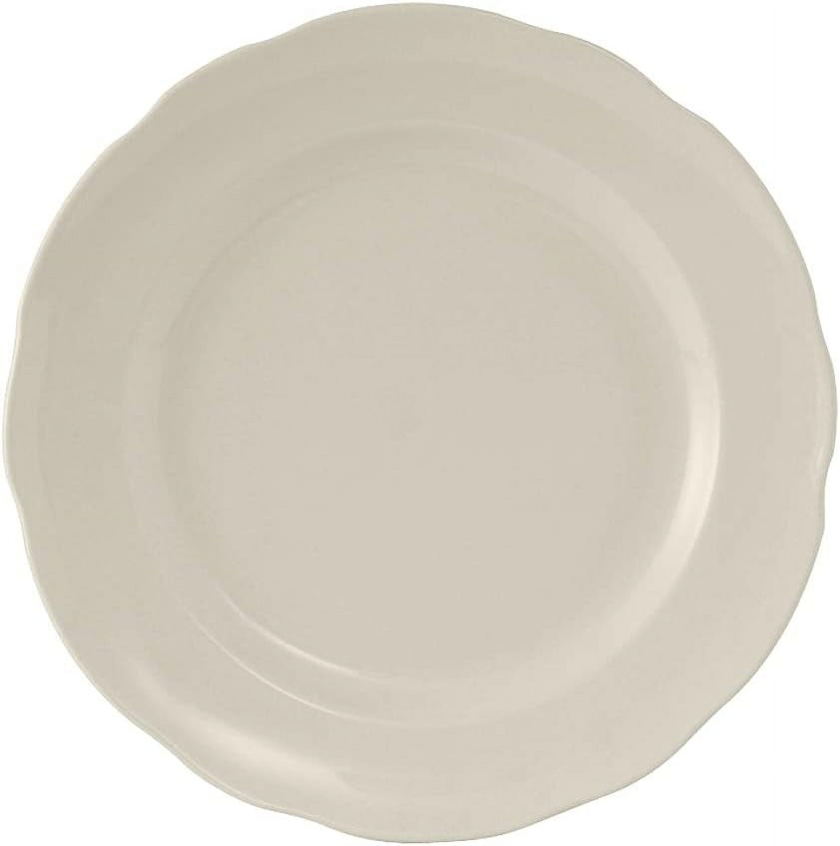 China TSC-016 Plate, 10-7/8" Diameter, Round, Scalloped Edge,Microwave and Dishwasher Safe, Oven ...