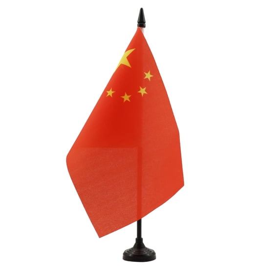 China Table Flag 5'' x 8'' plastic stick and base - Walmart.com