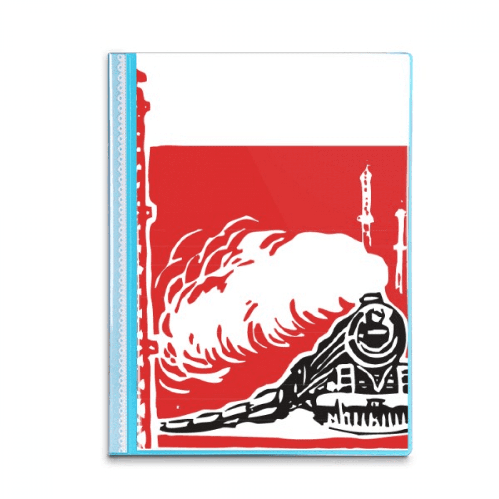 China Train Tower Steam Red Book Sheet Protectors Portfolio Binder ...