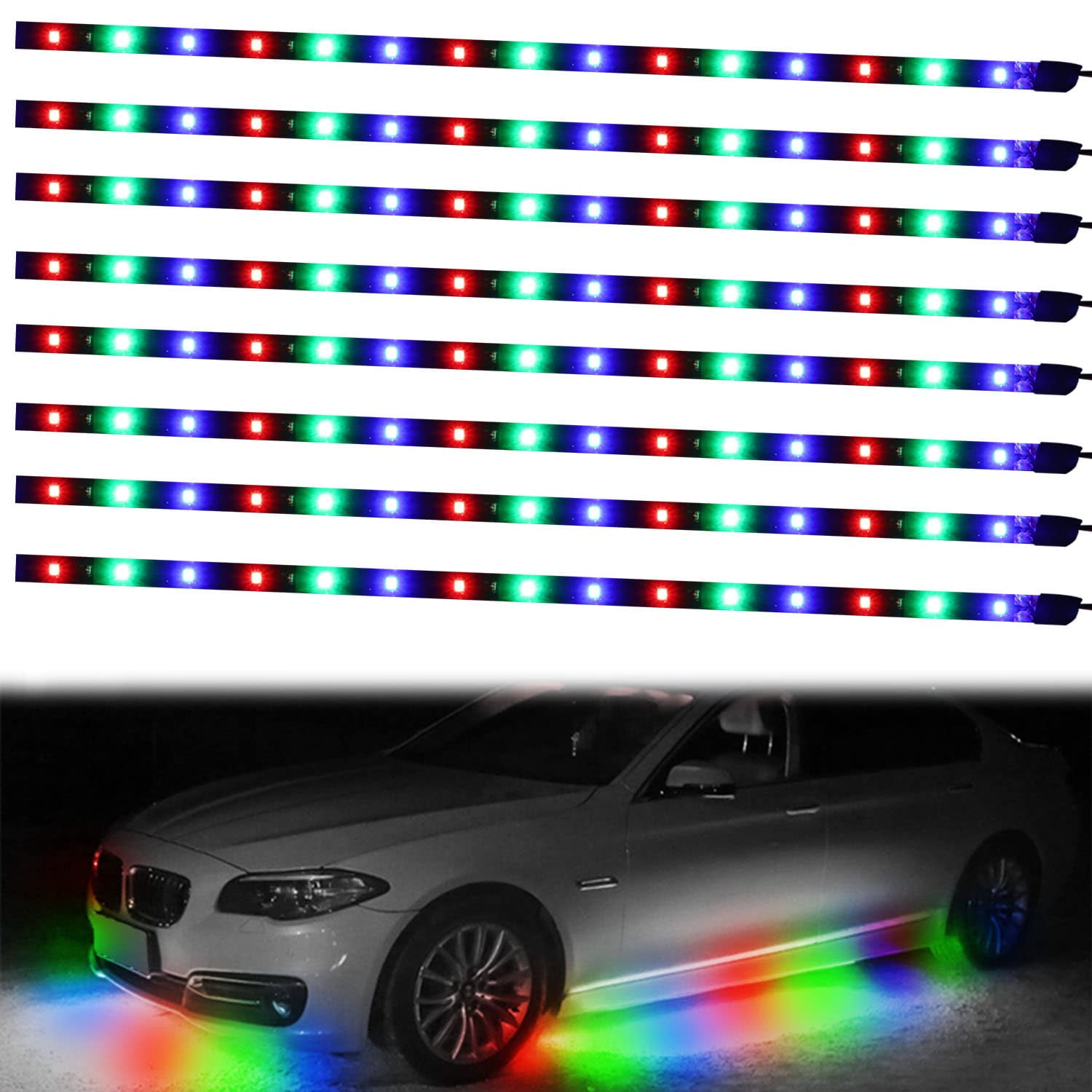 From China XT AUTO 8pcs 12V Super Bright 30cm 15 LED Flexible ...