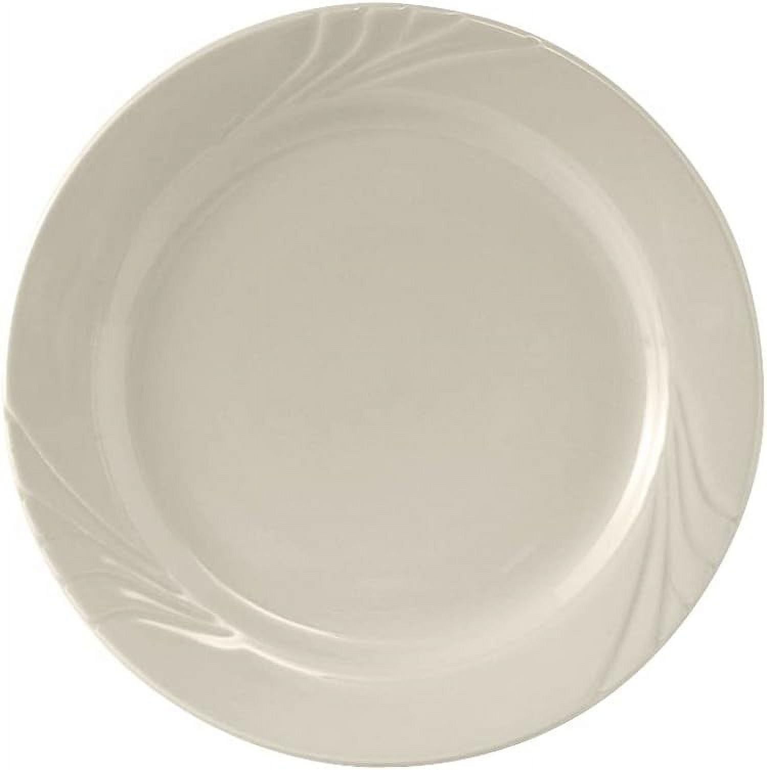China YEA-090 Plate, 9" Diameter, Round, Wide Rim, Embossed, Microwave ...