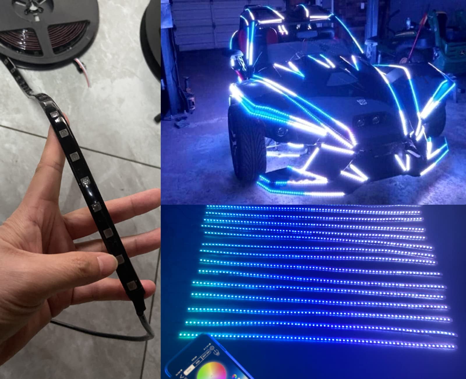 From China Ydzwavui IP65 Tinted/Smoked LEDs/Black Out PCB Strip 12PCS 6 ...