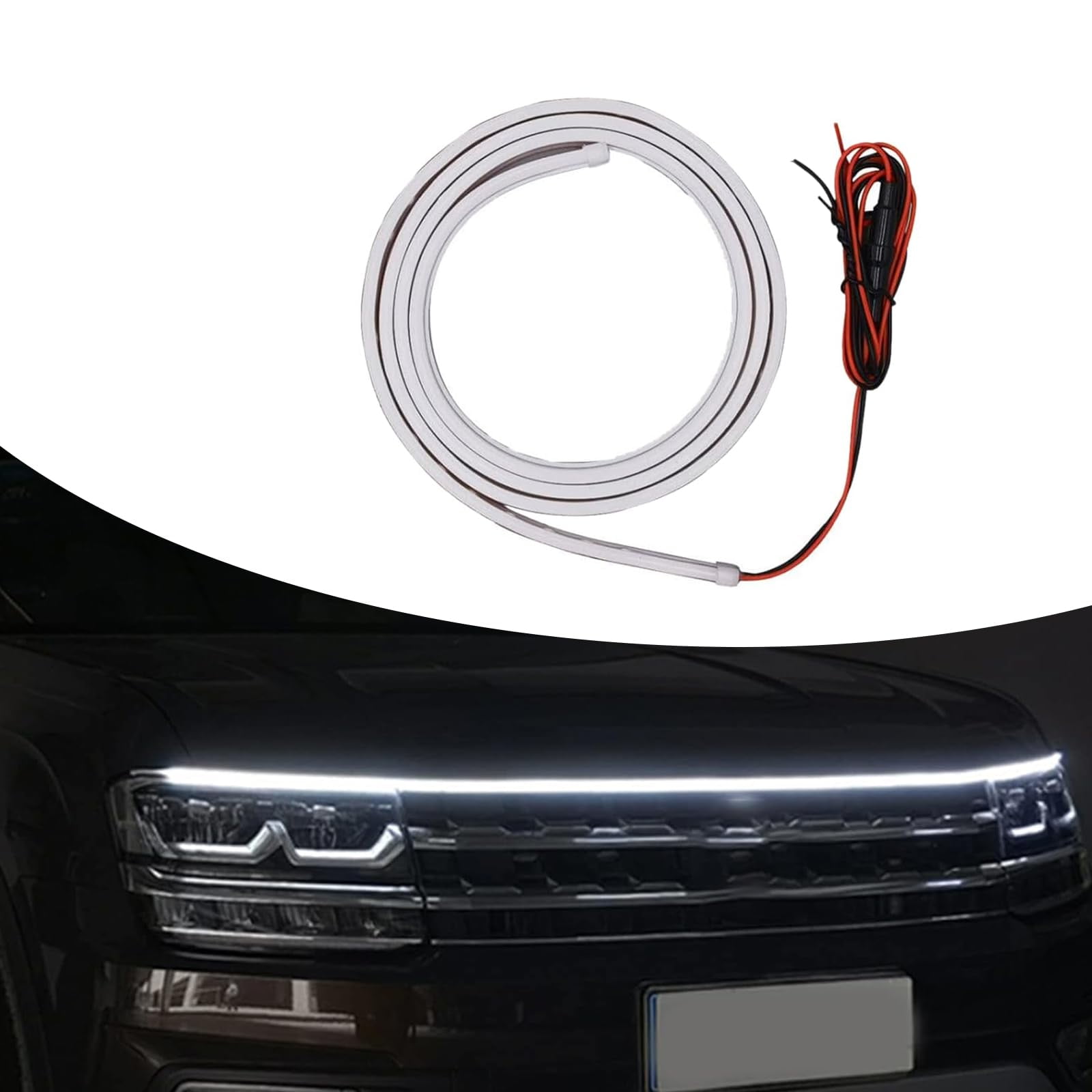 From China fasebeek 1 PC Car Daytime Running Light Strips, 70In Car ...