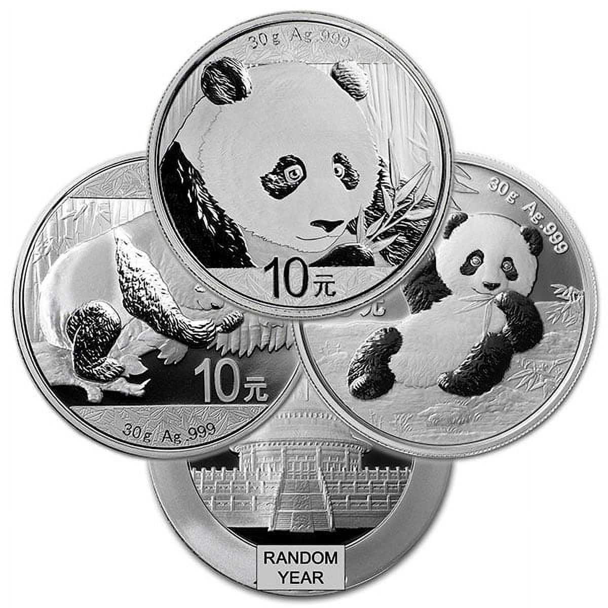 China's Sovereign Mint Chinese Silver Panda, 30 Grams .999 Pure ...