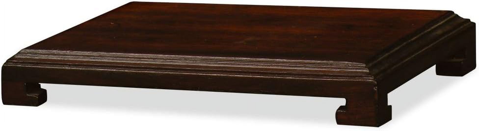 ChinaFurnitureOnline Wooden Chinese Rectangular Stand, 8 x 5.5 Inch ...