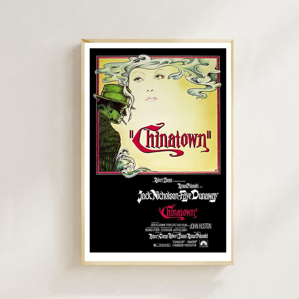 Chinatown (1974) Movie Poster Art Prints, Home Decor, Art Poster NO ...