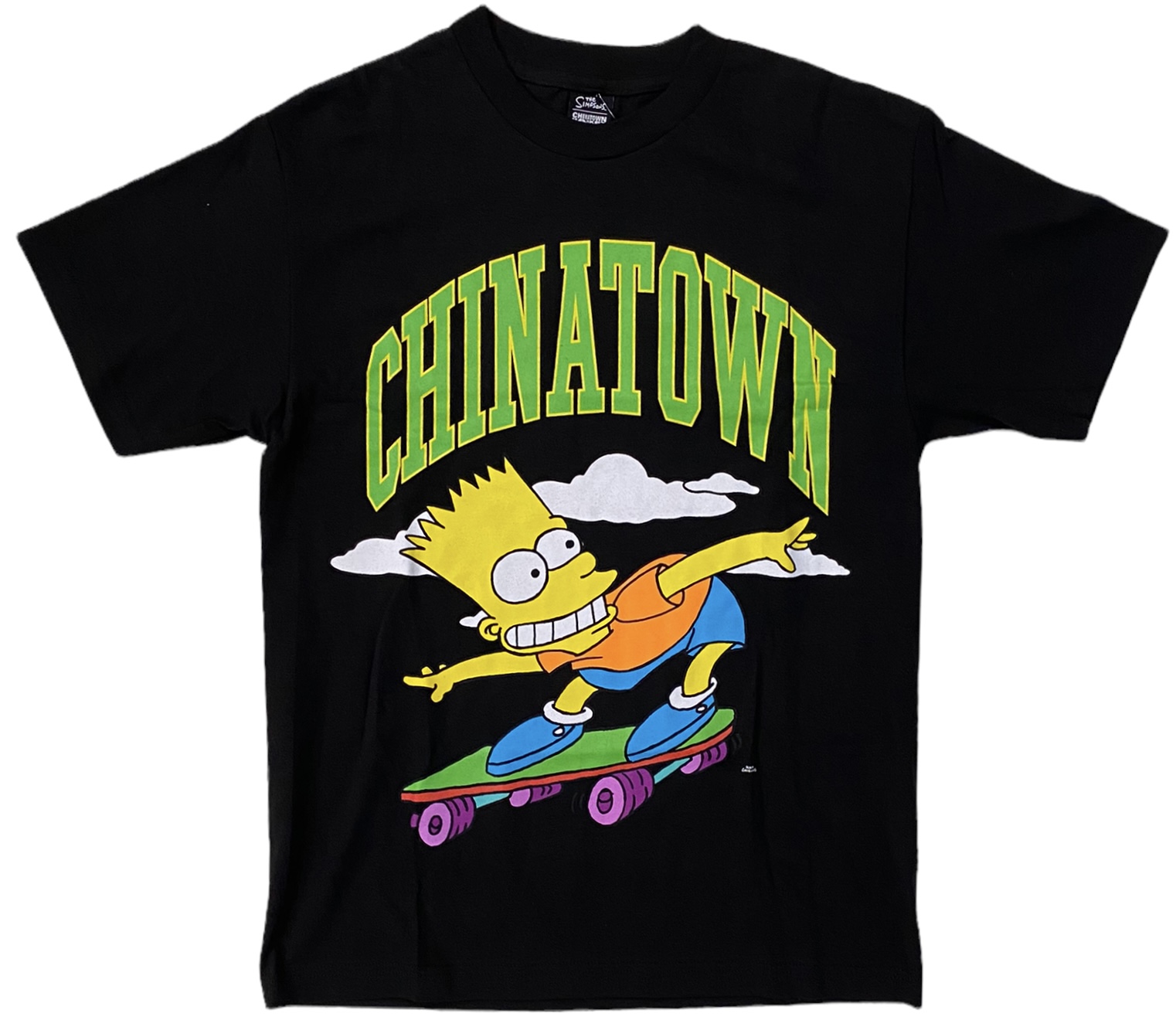 Chinatown Market Men's X The Simpsons Bart Cowabunga Arc Tee T-Shirt ...