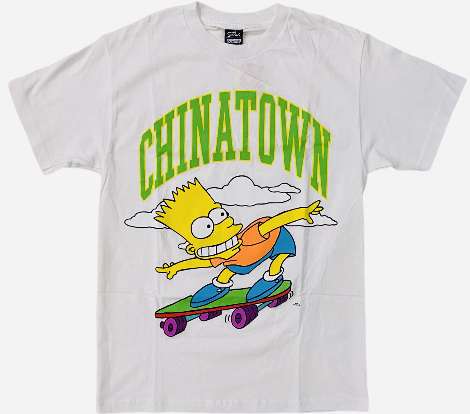 Chinatown Market Men's X The Simpsons Bart Cowabunga Arc Tee T-Shirt ...
