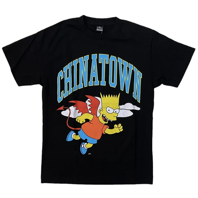 Chinatown Market Men's X The Simpsons Bart Cowabunga Arc Tee T-Shirt (X ...