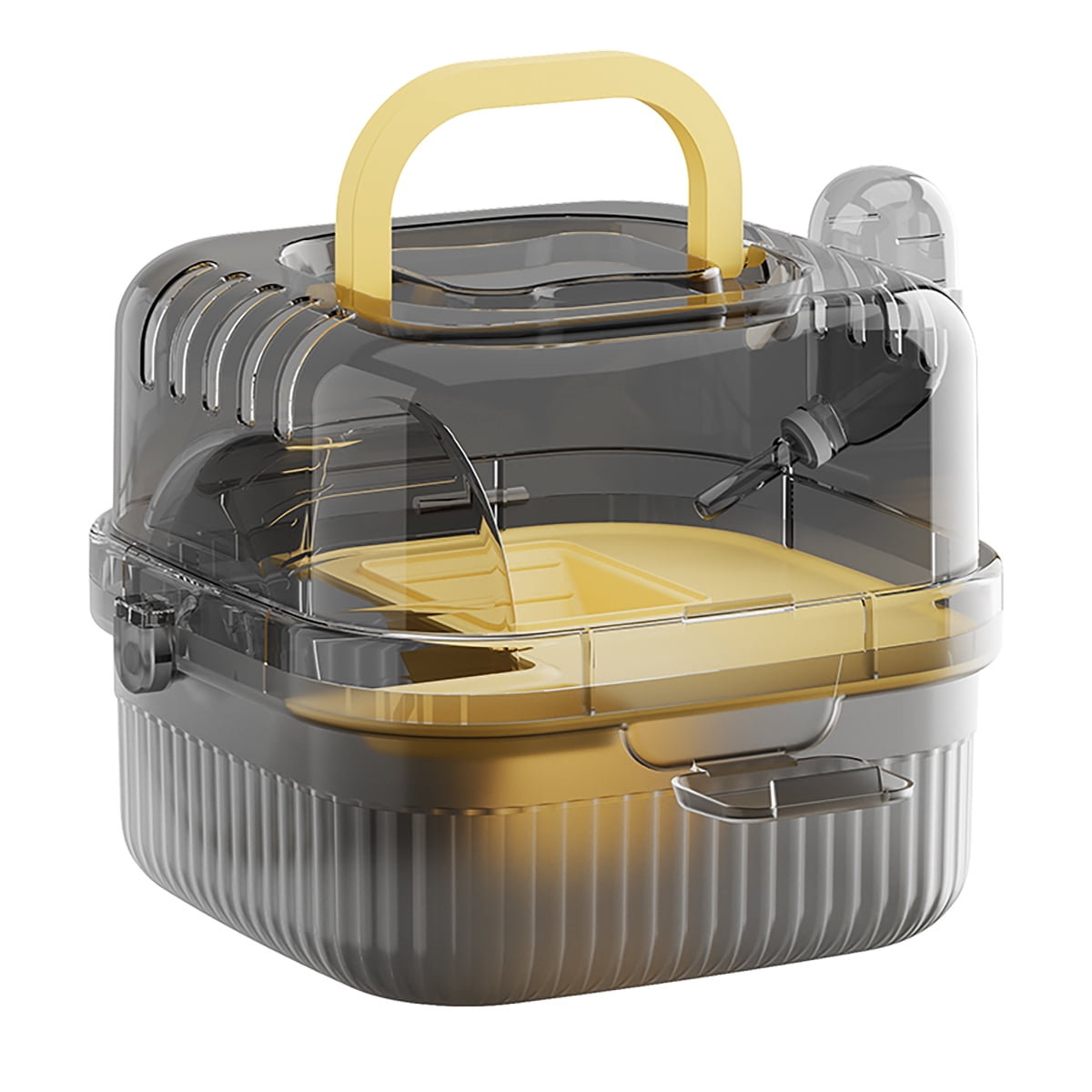 Chinchilla Cage Translucent Hamsters Travel Carry Case Large Capacity ...