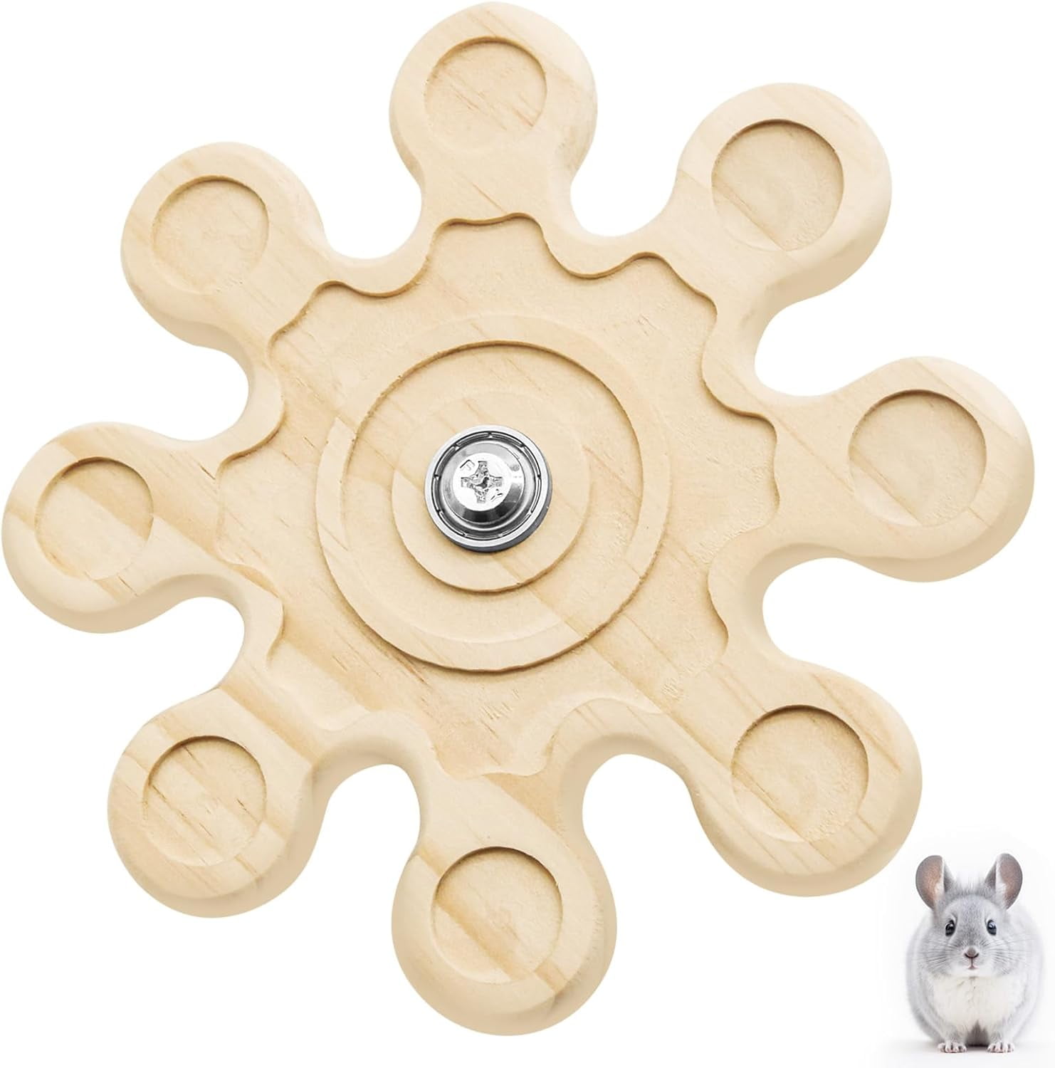 Chinchilla Chew Toys, Natural Wooden Teeth Grinding Guinea Pig Toys for ...