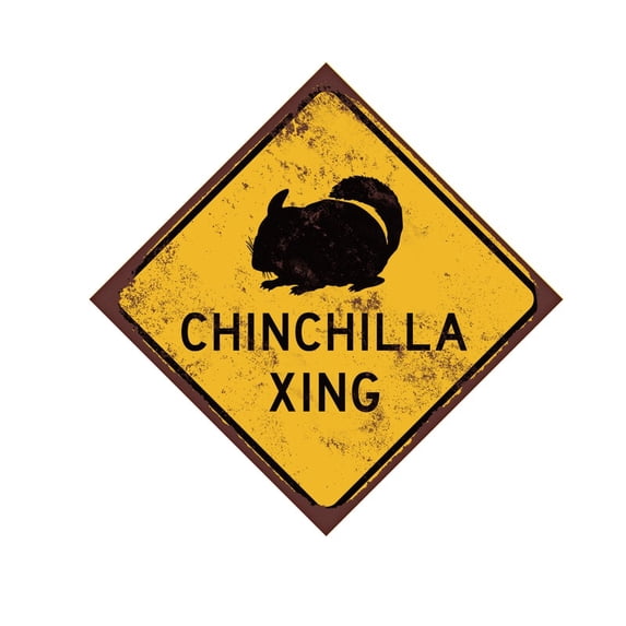 Chinchilla Crossing sign - Chinchilla Room Sign - Funny Chinchilla ...