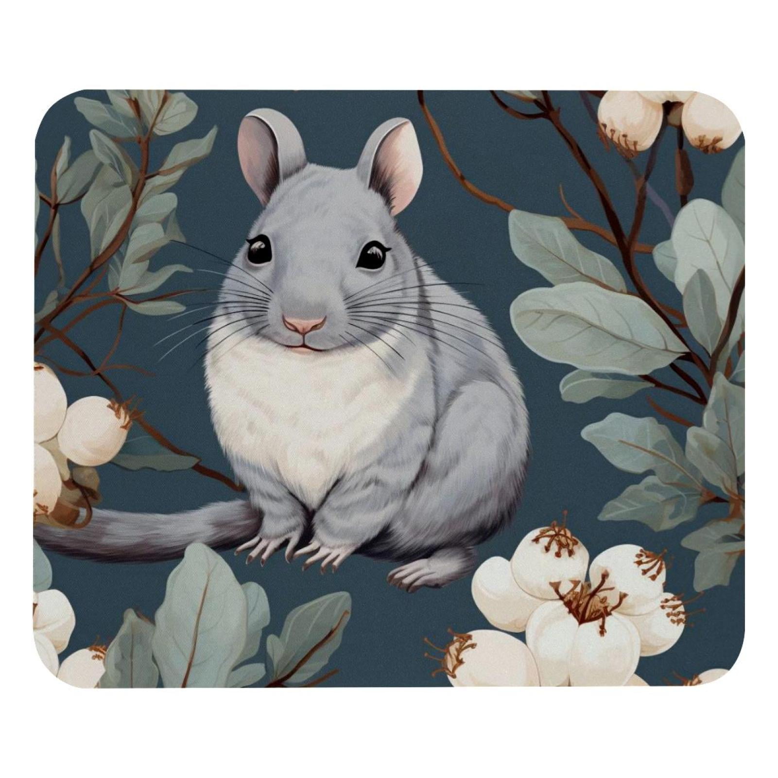 Chinchilla Mouse Pad for Wireless Mouse Home Office Desk Laptop with ...