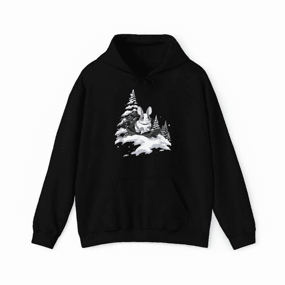 Chinchilla Sled Theme Fun Look Winter Mood Fit Hoodie Shirt, up to size ...